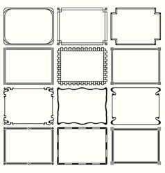 Set luxury decorative frame Royalty Free Vector Image