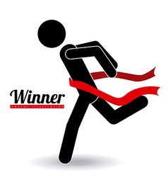 Business winner man win competition manager Vector Image