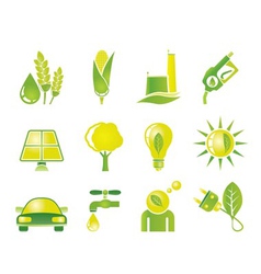Environment and eco related symbols Royalty Free Vector