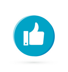 Like and heart flat icons Royalty Free Vector Image