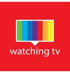 Logo screen tv color range Royalty Free Vector Image