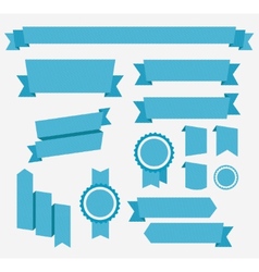 Set of retro ribbons and labels Royalty Free Vector Image