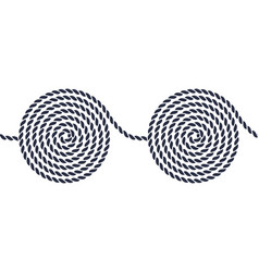 Seamless rope pattern set Royalty Free Vector Image