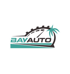Automotive speed logo design Royalty Free Vector Image