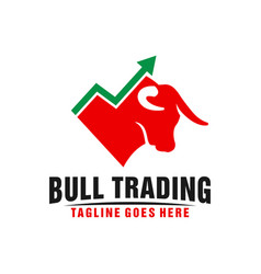 Digital stock trading logo Royalty Free Vector Image
