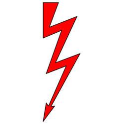 Flash bolt sign logo Royalty Free Vector Image