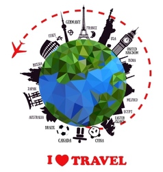 India travel map with sightseeing places Vector Image