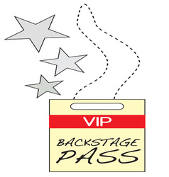 Office id card template with abstract blue Vector Image