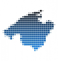 Map of mallorca Royalty Free Vector Image - VectorStock