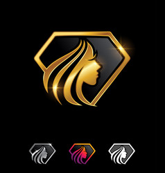 Golden greek symbol circle sign Royalty Free Vector Image