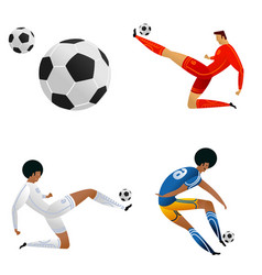 Soccer players Royalty Free Vector Image - VectorStock