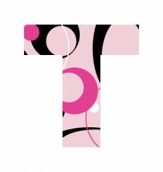 T Royalty Free Vector Image - VectorStock