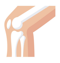 Knee joint bones logo for orthopedic Royalty Free Vector