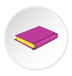 Pink book isometric icon Royalty Free Vector Image