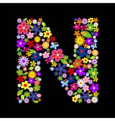 Letter n vector by nahhan - Image #1740115 - VectorStock