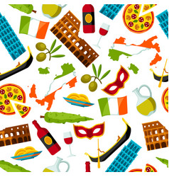 Italy icons set italian symbols and objects Vector Image