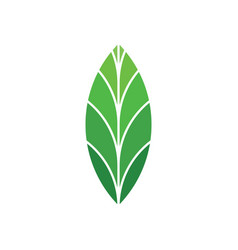 Bio logo element green leaves icon Royalty Free Vector Image