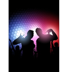 Lets party lettering typography on golden glitter Vector Image