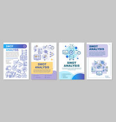 Personal growth development brochure template Vector Image