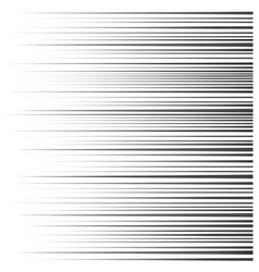 Horizontal speed lines for comic books Royalty Free Vector