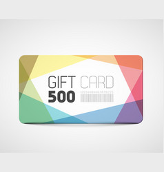 Modern simple gift card template Royalty Free Vector Image