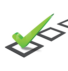 Check mark red tick verified badge icon approved Vector Image