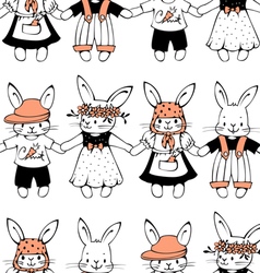 Bunnies Royalty Free Vector Image - VectorStock