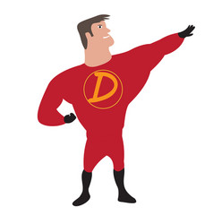 Little recycle super hero recycling garbage Vector Image