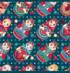 Matryoshka babushka doll Royalty Free Vector Image