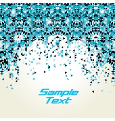 Blue glitter scattered on white background Vector Image