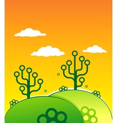 Cartoon tree Royalty Free Vector Image - VectorStock