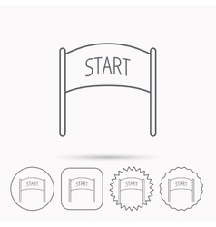 Sign and banner with decorative frame Royalty Free Vector