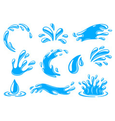 Stylized water splash Royalty Free Vector Image