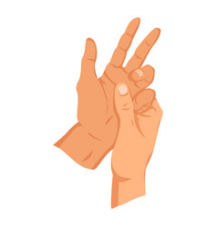 Sign language number 5 Royalty Free Vector Image