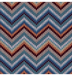 Seamless jacquard knitted pattern Royalty Free Vector Image