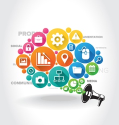 Four 4 ps marketing mix infographic flat Vector Image