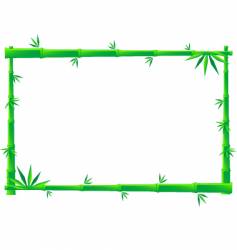 Bamboo frame with blank paper Royalty Free Vector Image