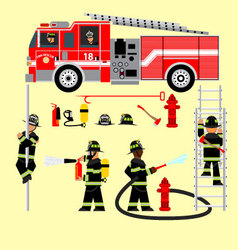 Firefighter id badge design template Royalty Free Vector