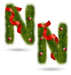 Christmas alphabet c Royalty Free Vector Image