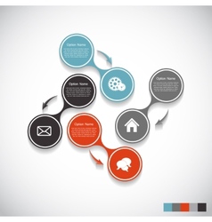 Abstract options infographics template Royalty Free Vector