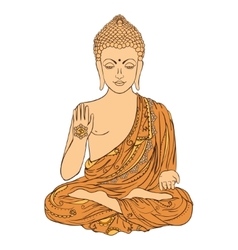 Sadhu saint of india for grand festival and hindi Vector Image