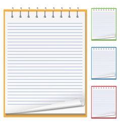 Note book paper Royalty Free Vector Image - VectorStock