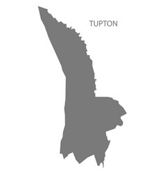 Modern map - north devon district uk Royalty Free Vector