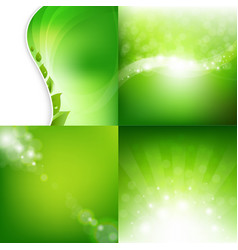 Natural template for eco website Royalty Free Vector Image