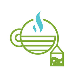 Love green tea sign Royalty Free Vector Image - VectorStock