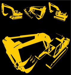 Construction equipment vector by rheyes - Image #1189092 - VectorStock