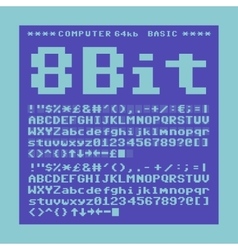 Pixel alphabet vector by i3alda - Image #1645207 - VectorStock