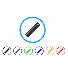 Vertical meter ruler Royalty Free Vector Image