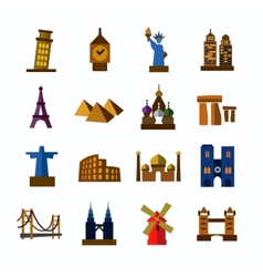 Austria tourism travel landmarks and famous Vector Image