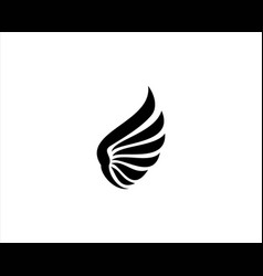 Luxury wings logo design template icon symbol Vector Image